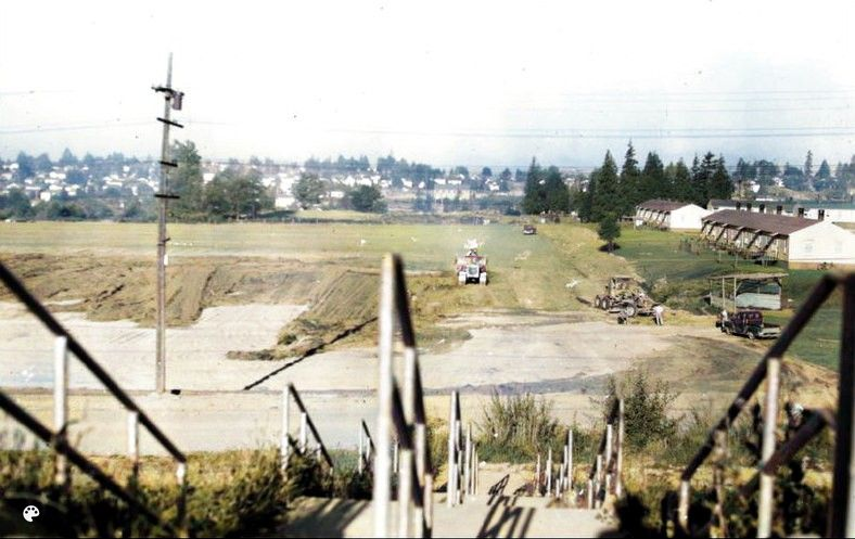 View Ridge Playfield grading work colorized photo | Wedgwood in Seattle ...