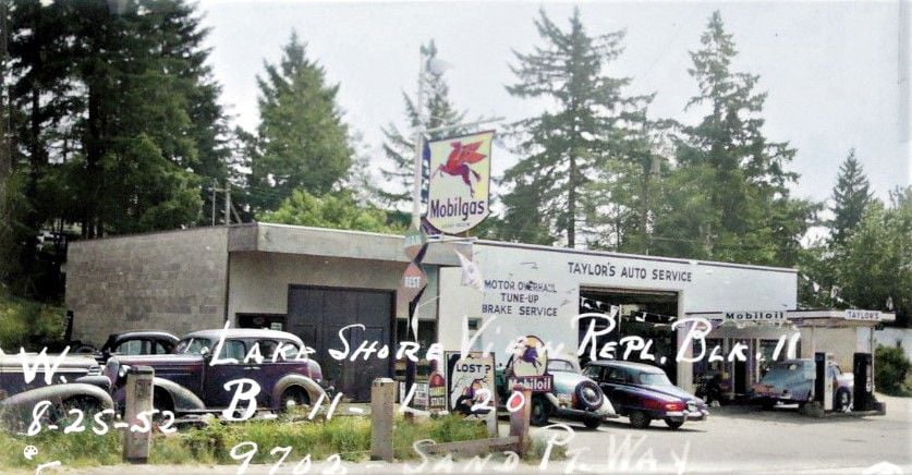 9702 Sand Point Way NE in 1952 colorized photo | Wedgwood in Seattle ...