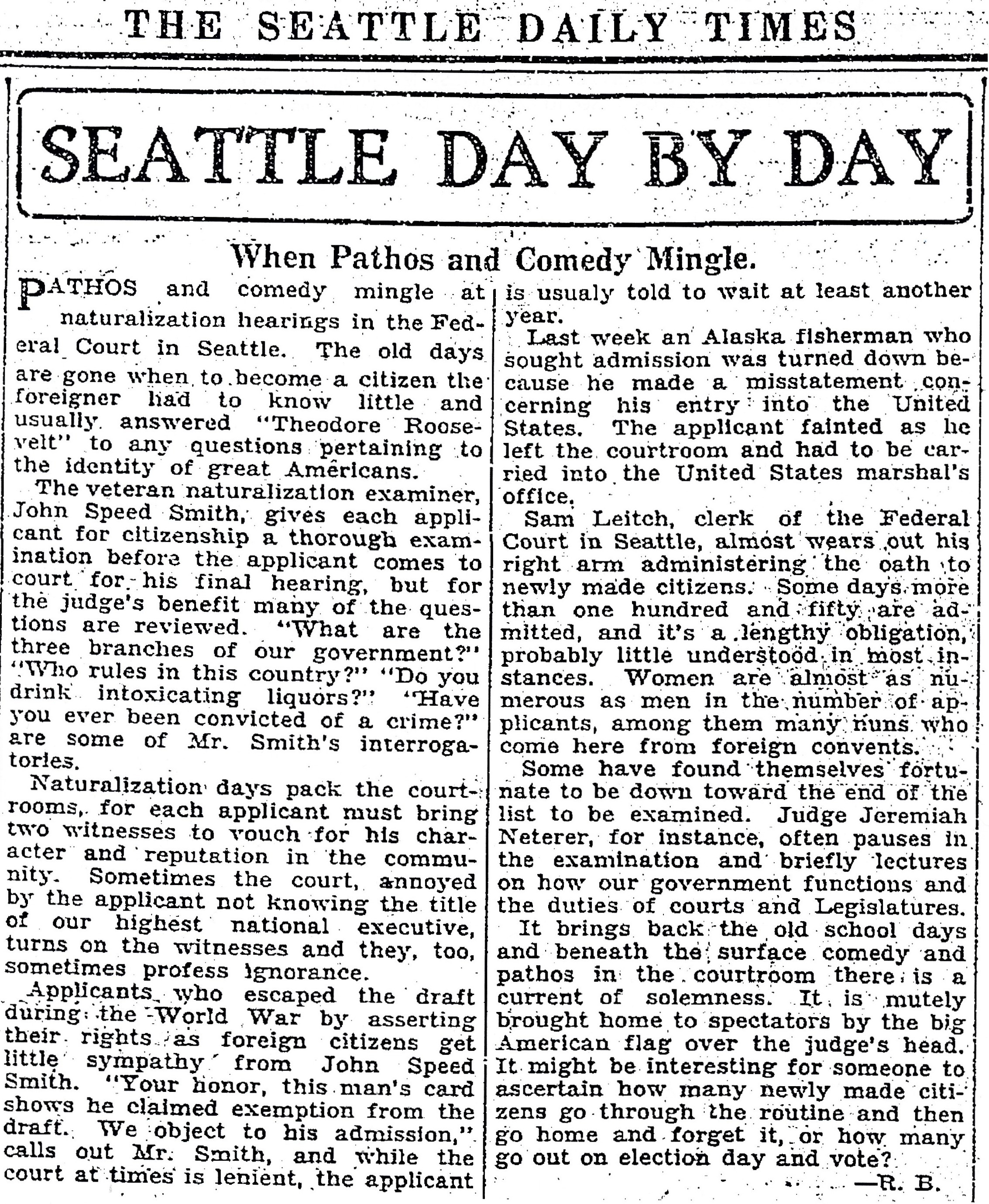 Courtroom hearings.15 March1927 Seattle Daily Times page 6 | Wedgwood ...